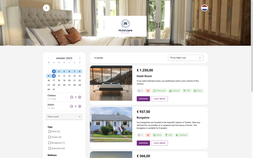 Online Booking Engine - Hotel.care